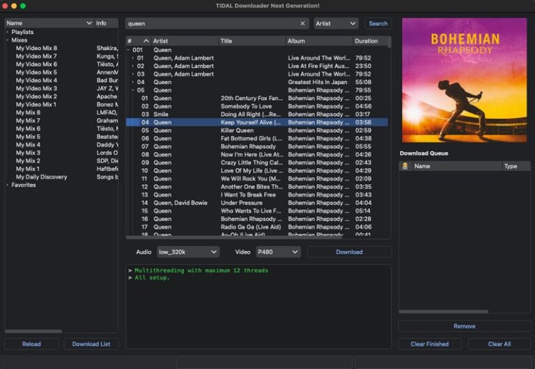 TIDAL Downloader NG - Amamos Rádio